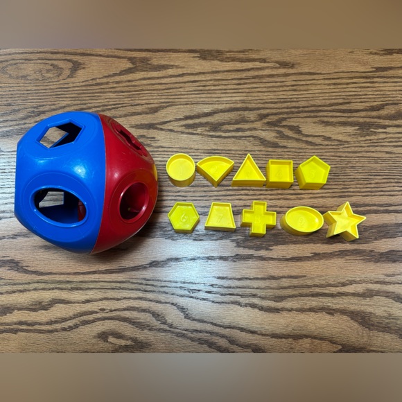 Tupperware | Toys | Tupperware Toys Shape O Ball Red Blue Yellow Shapes ...